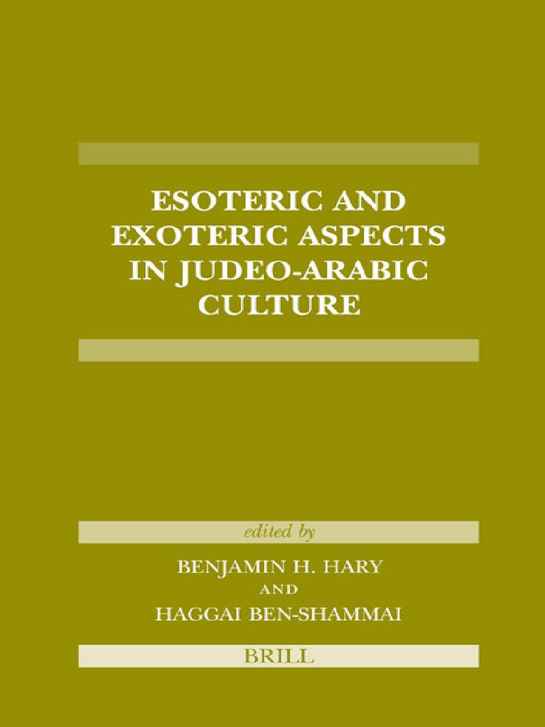 Esoteric Exoteric in JA | PDF | Maimonides | Jewish Eschatology