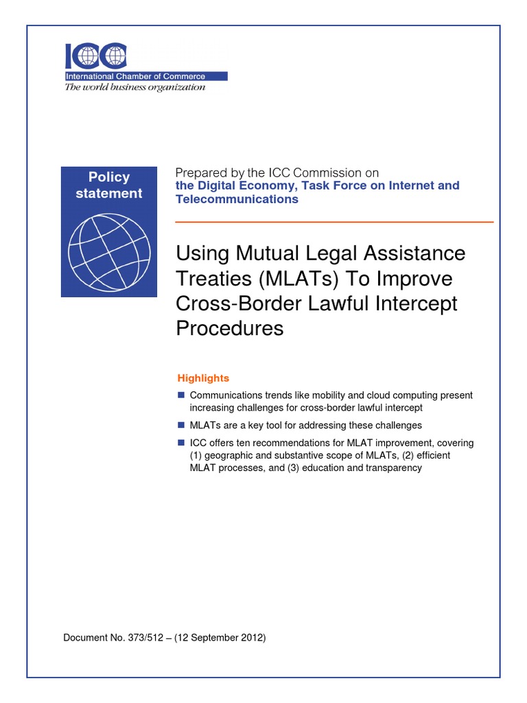 Using Mutual Legal Assistance Treaties (Mlats) To Improve Cross-Border ...