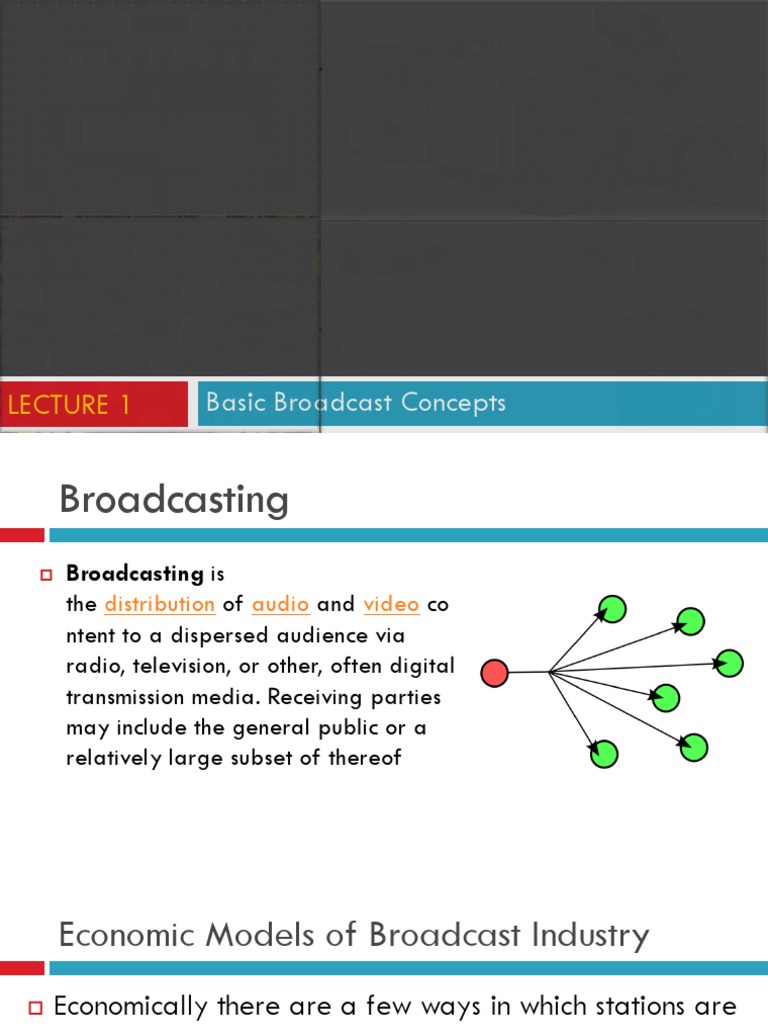 Basic Broadcast Concepts | PDF | Video | Digital Television