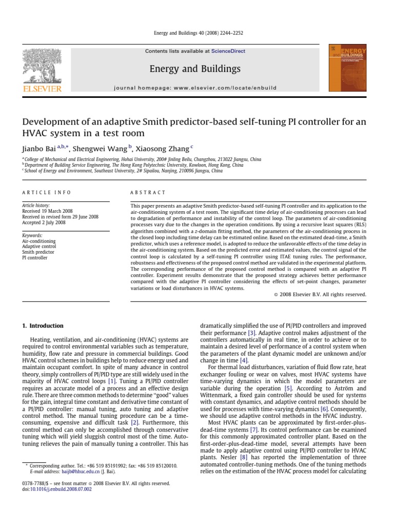 Smith Predictor | PDF | Control Theory | Control System