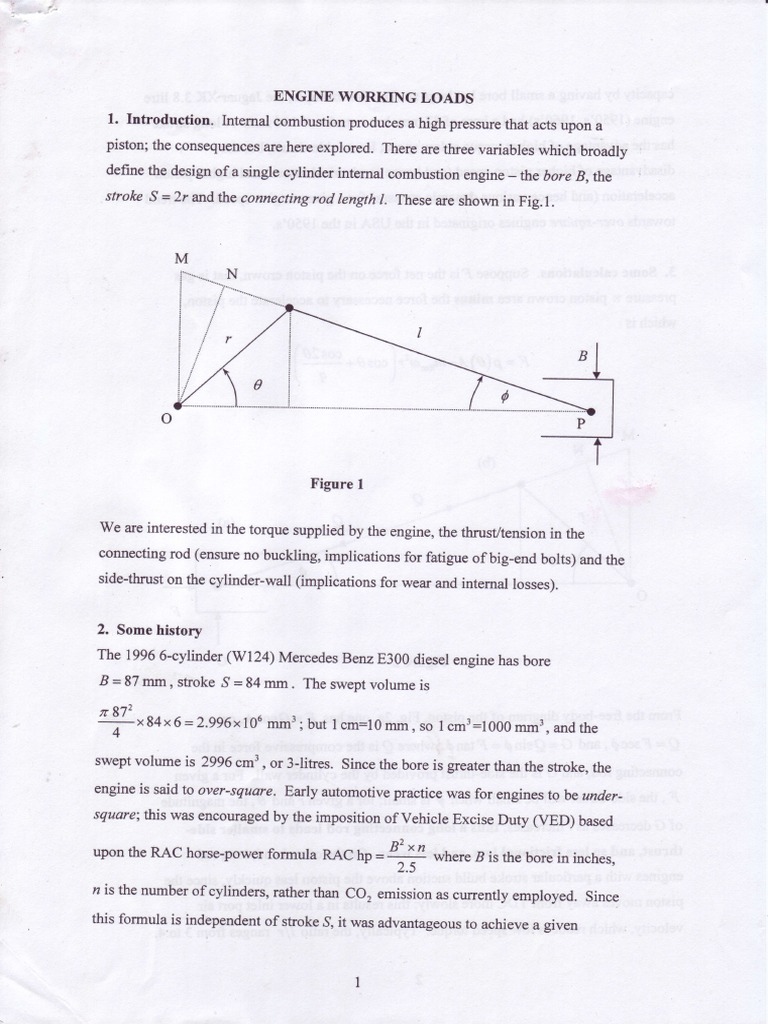 Understanding Engine Design Through Analysis of Torque, Connecting Rod Forces, and Cylinder Side ...