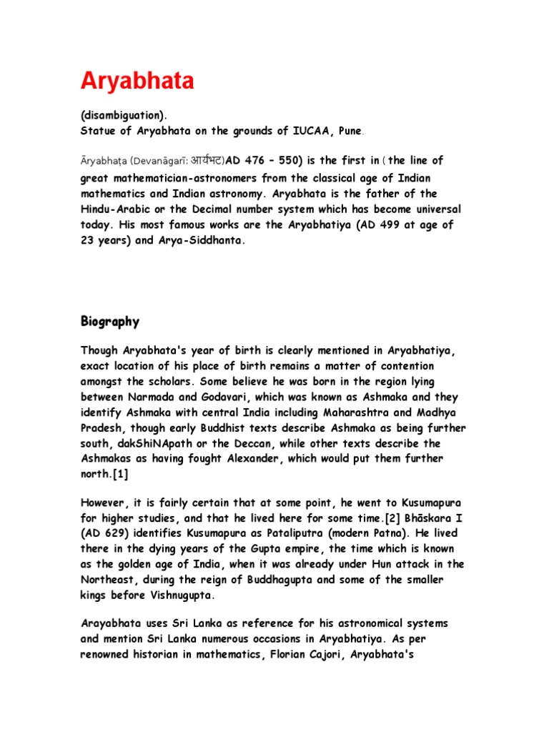 Aryabhata | PDF | Eclipse | Astronomy
