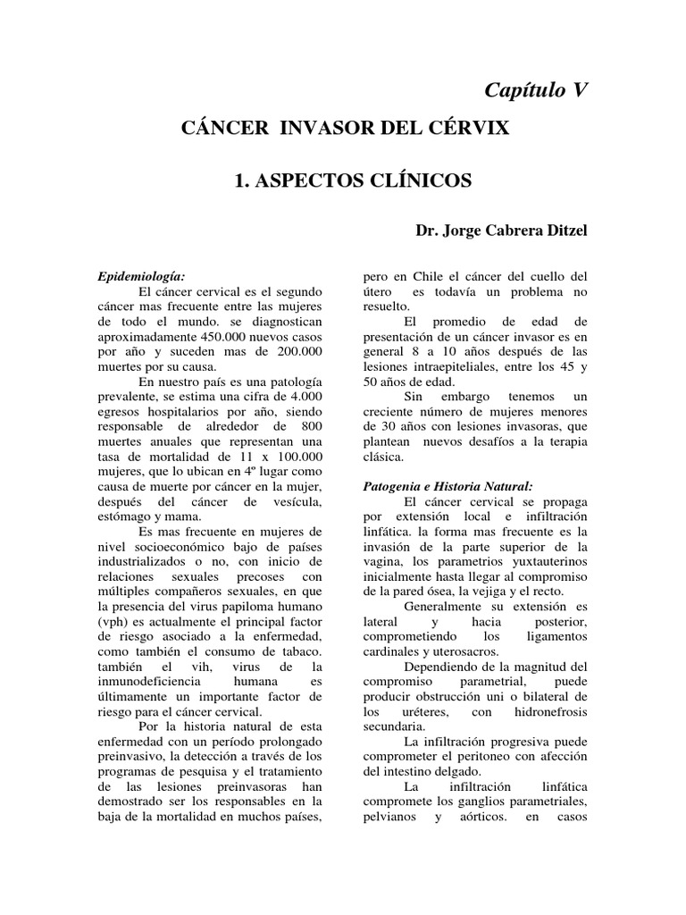 Cáncer Invasor Del Cérvix | PDF | Cáncer de cuello uterino | Cáncer