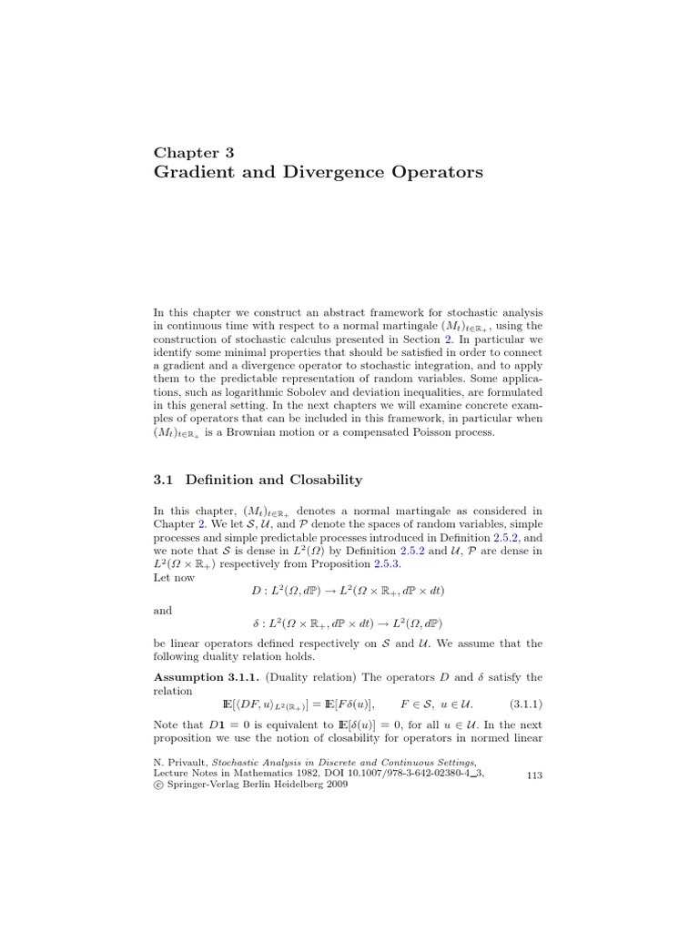 Gradient and Divergence | Download Free PDF | Stochastic Process ...
