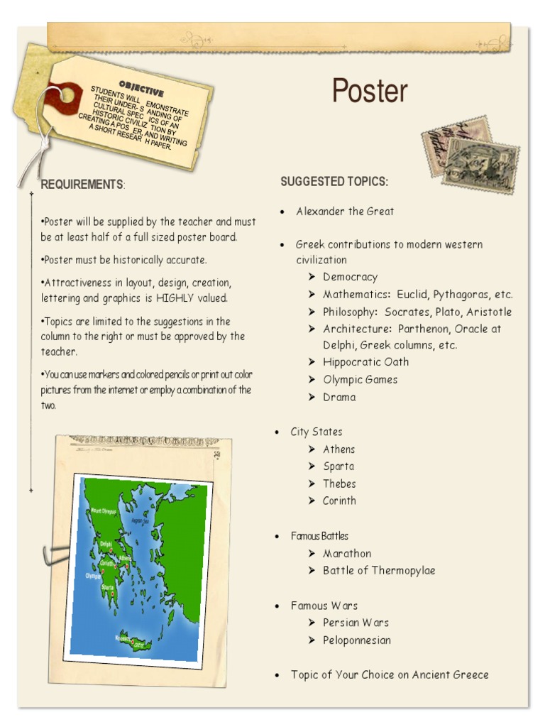 Greece Poster Project | PDF | Ancient Greece