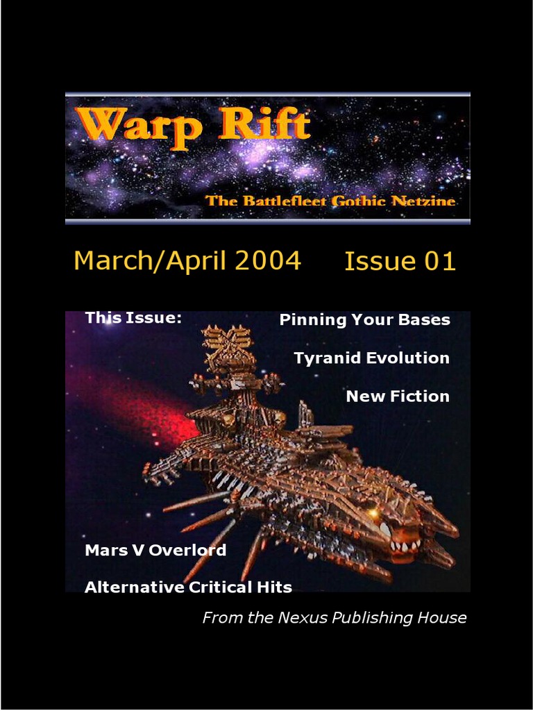 Warp Rift Magazine #1 | PDF | Ships | Torpedo