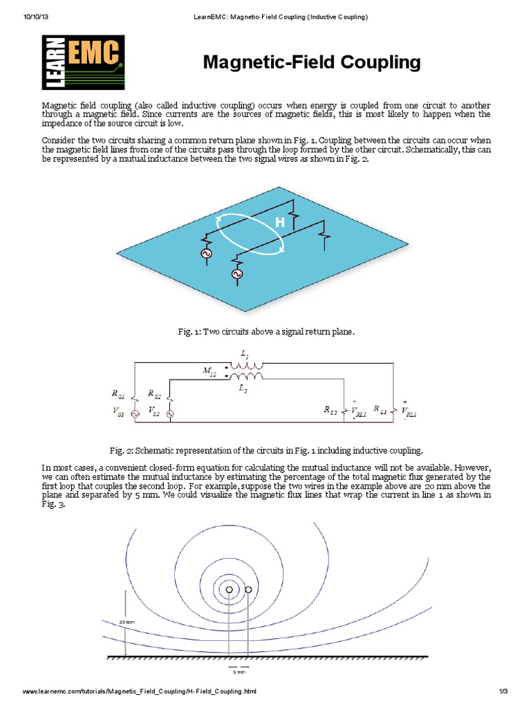 LearnEMC - Magnetic-Field Coupling (Inductive Coupling) | PDF ...