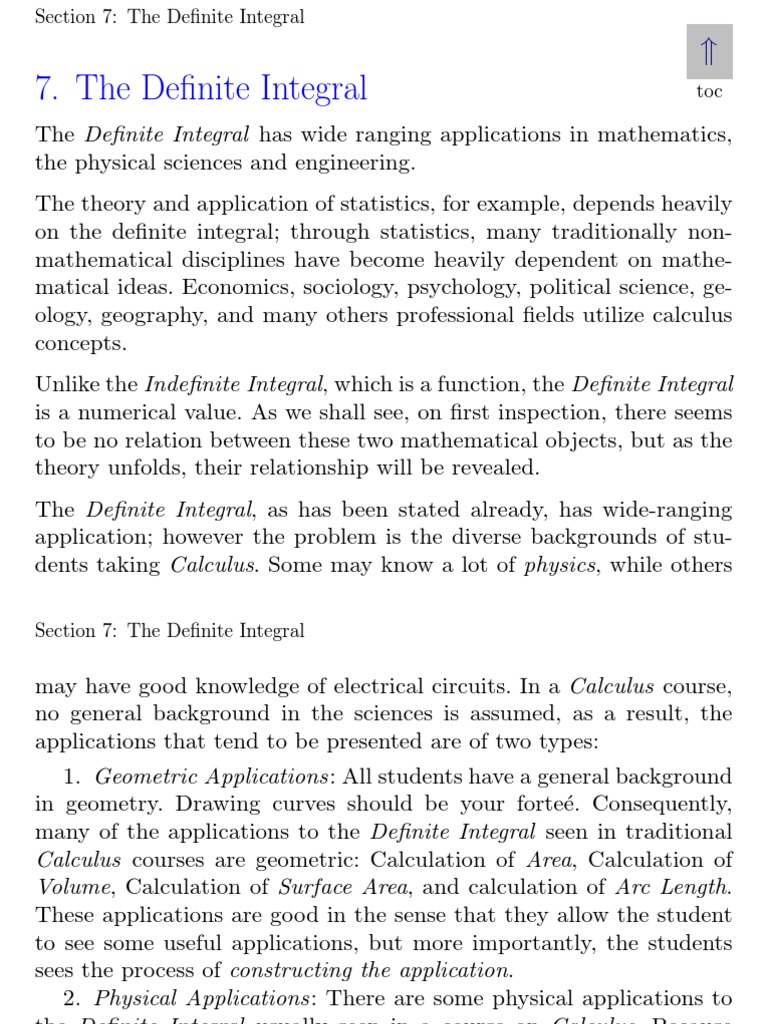 Definite Integral | PDF