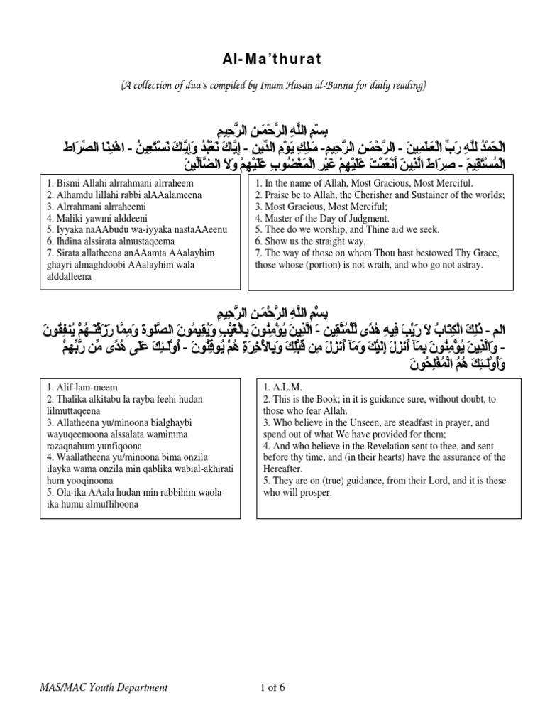 Al Mathurat PDF | PDF