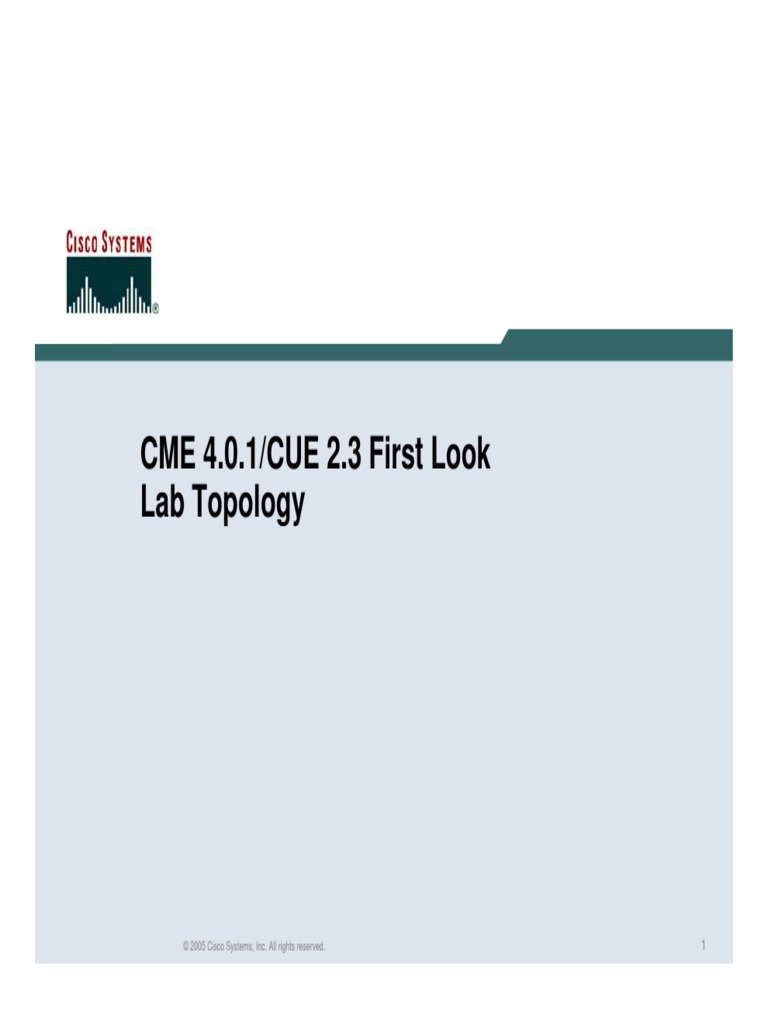 All in One Lab Guide For Cisco CME | Download Free PDF | Ip Address ...