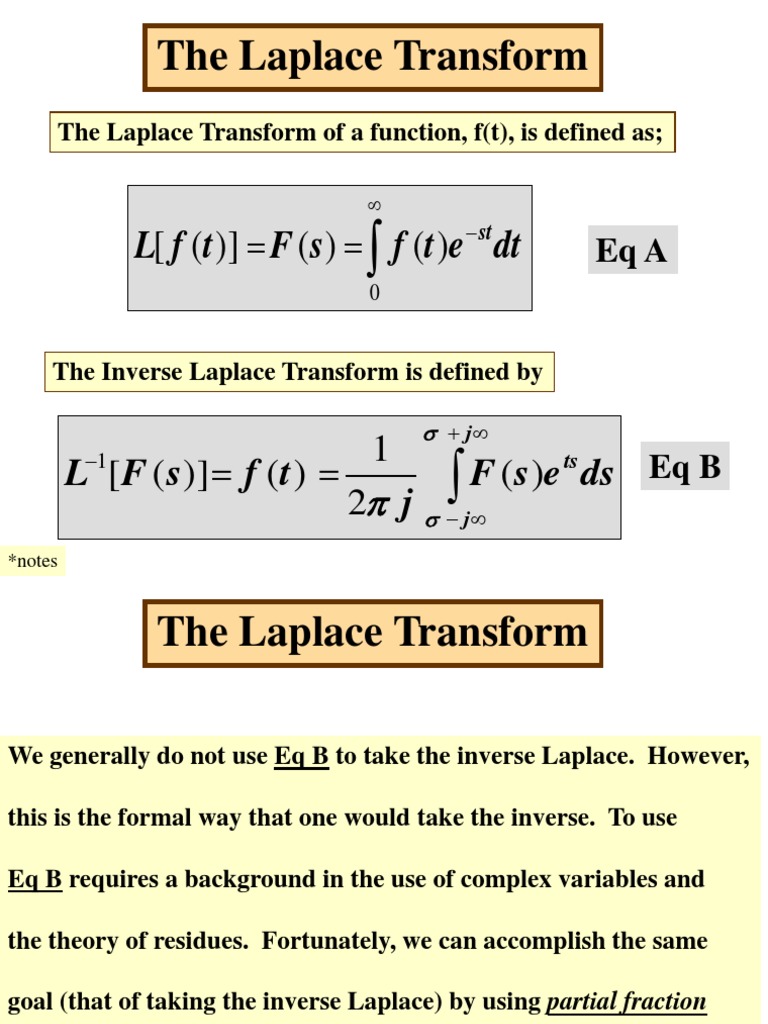 Laplace Transform | PDF | Laplace Transform | Mathematical Relations