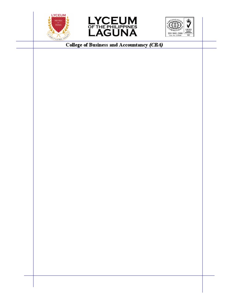 College of Business and Accountancy (CBA) | Download Free PDF ...