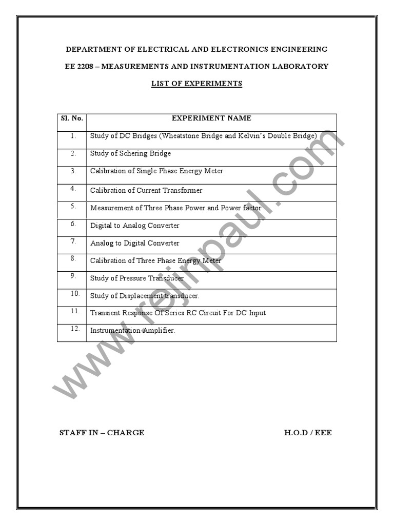 EE 2208 Lab Manual | PDF | Capacitor | Transformer