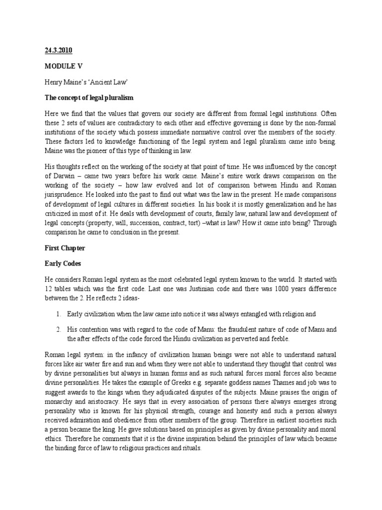 Juris Module 5 Notes | PDF | Natural Law | Social Contract
