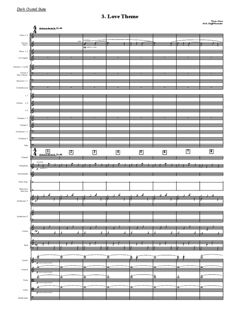 Trevor Jones - The Dark Crystal - Love Theme | PDF | Classical ...