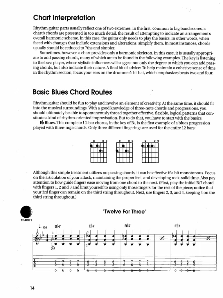 (Guitar) Basic Blues Chord Routes | PDF