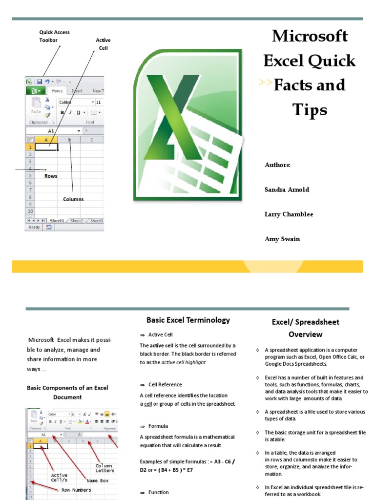 Excel Basics Brochure 1 | PDF