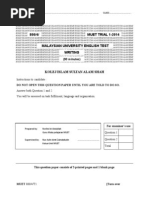 Collection of Muet 2020 Sample Writing Questions | PDF | Word