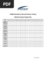 NASM OPT Programming Template (PDF, 39k) | PDF | Strength Training ...