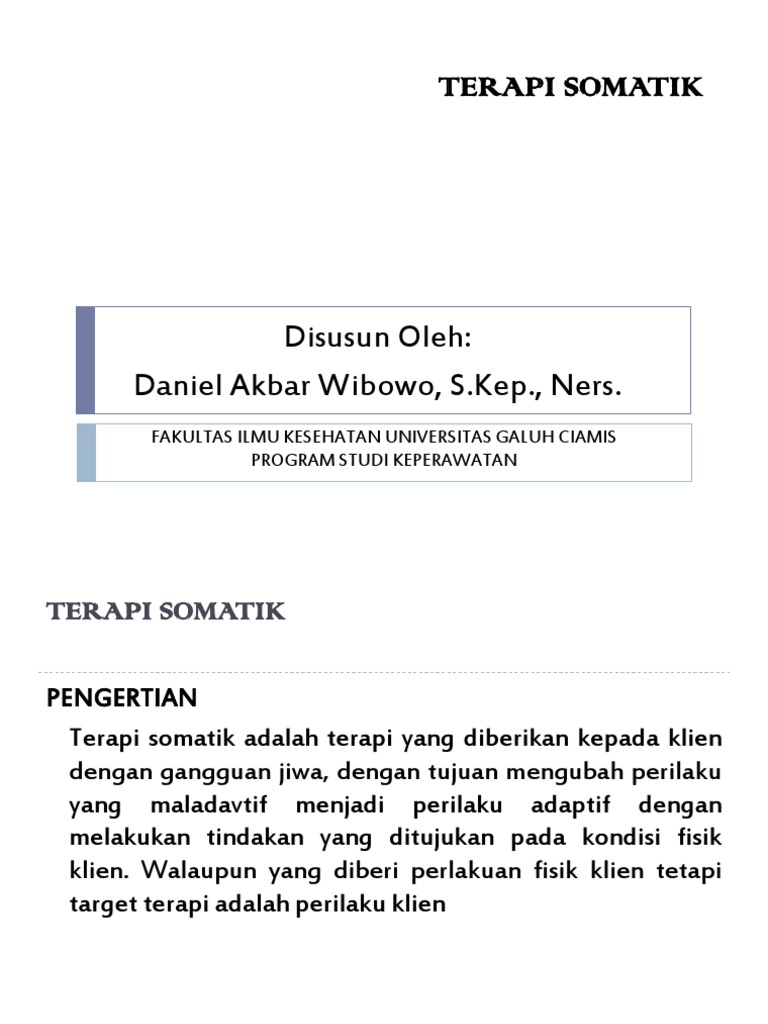Terapi Somatik, PDF | PDF | Sains & Matematika