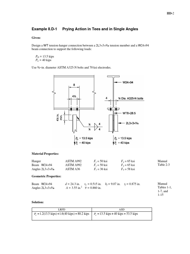 WT Tension-Hanger Connection Design | PDF | Mechanical Engineering ...