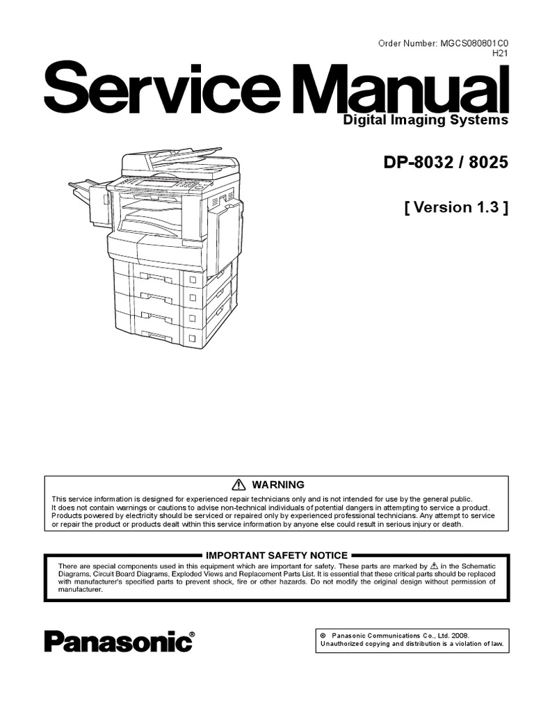 Service Manual | PDF | Image Scanner | Fax