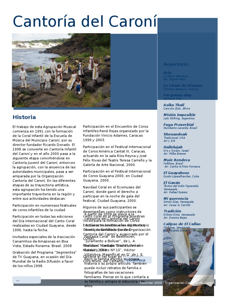 Boletin Cantoria | PDF | Coro | Venezuela