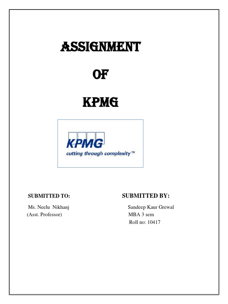 An Overview of KPMG's History, Services, and Global Presence | PDF ...