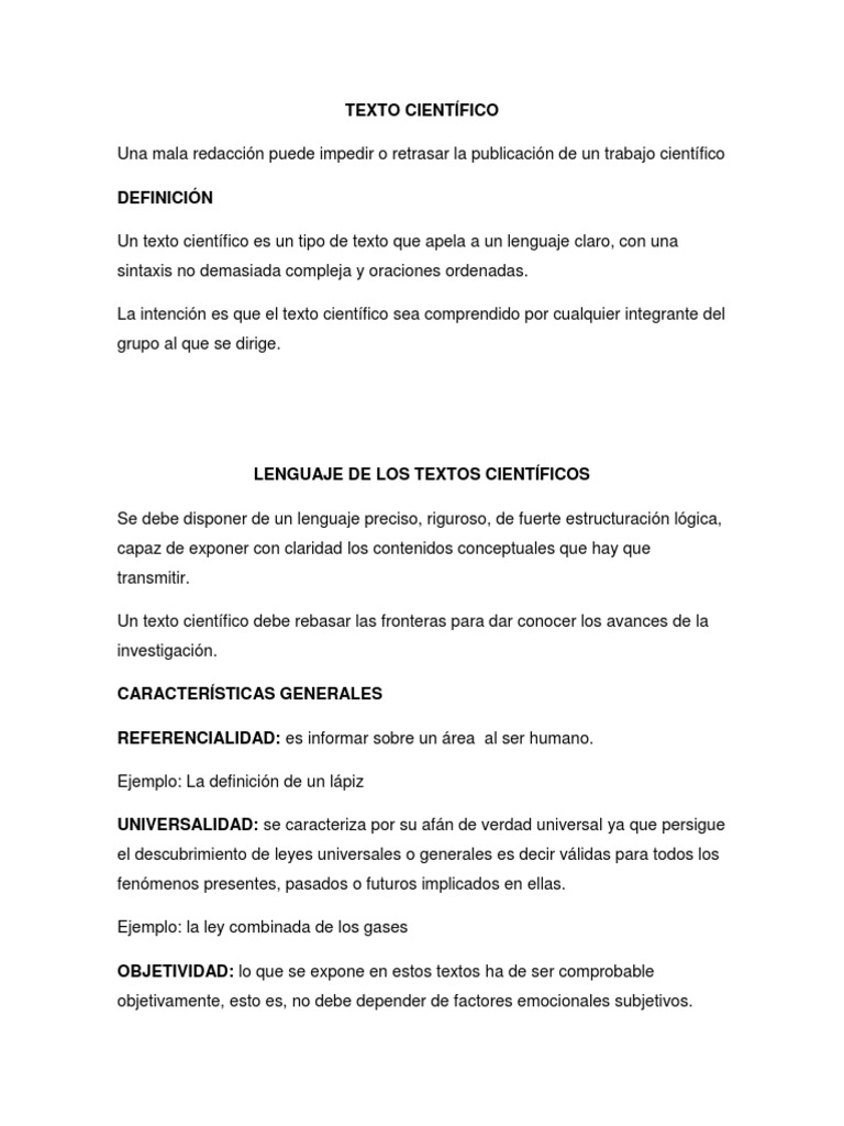 Texto Científico para El Portafolio | PDF | Comillas | Science