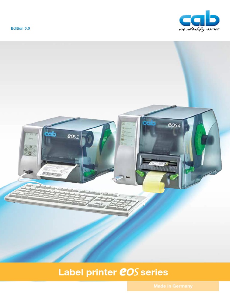 CAB EOS Series Printers Brochure | PDF | Microsoft Windows | Operating System