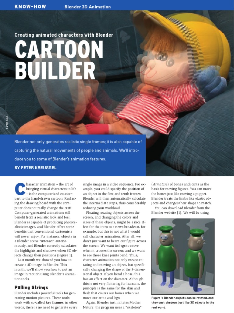 Blender 3D Animations Cartoons | PDF | 3 D Computer Graphics | Animation