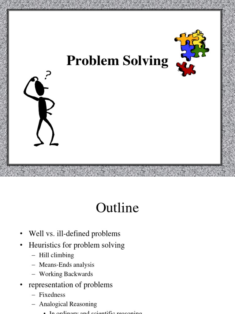 Lec 25 Problem Solving | PDF | Analogy | Memory