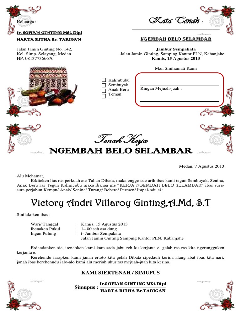 Undangan MBS Bang Andri-Kak Mona | PDF