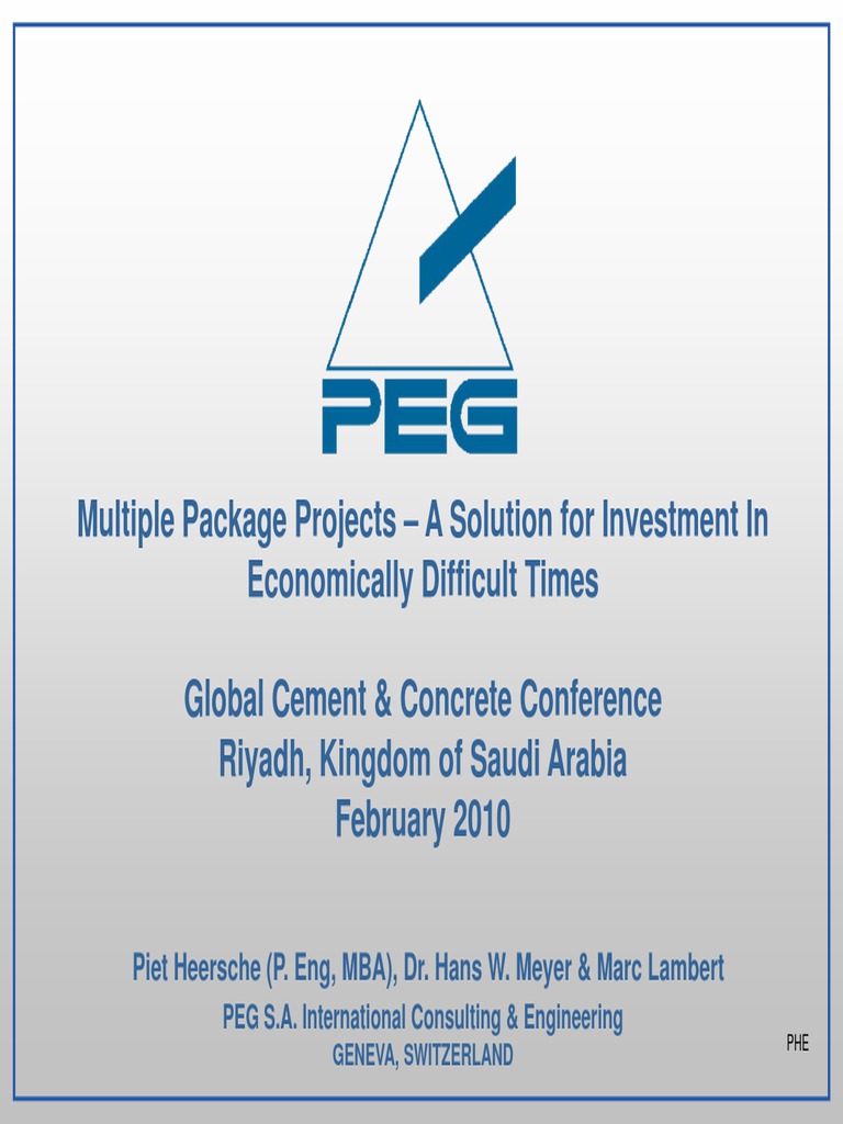 Peg: Cement Project Engineering | PDF | Project Management | Clinical Trial