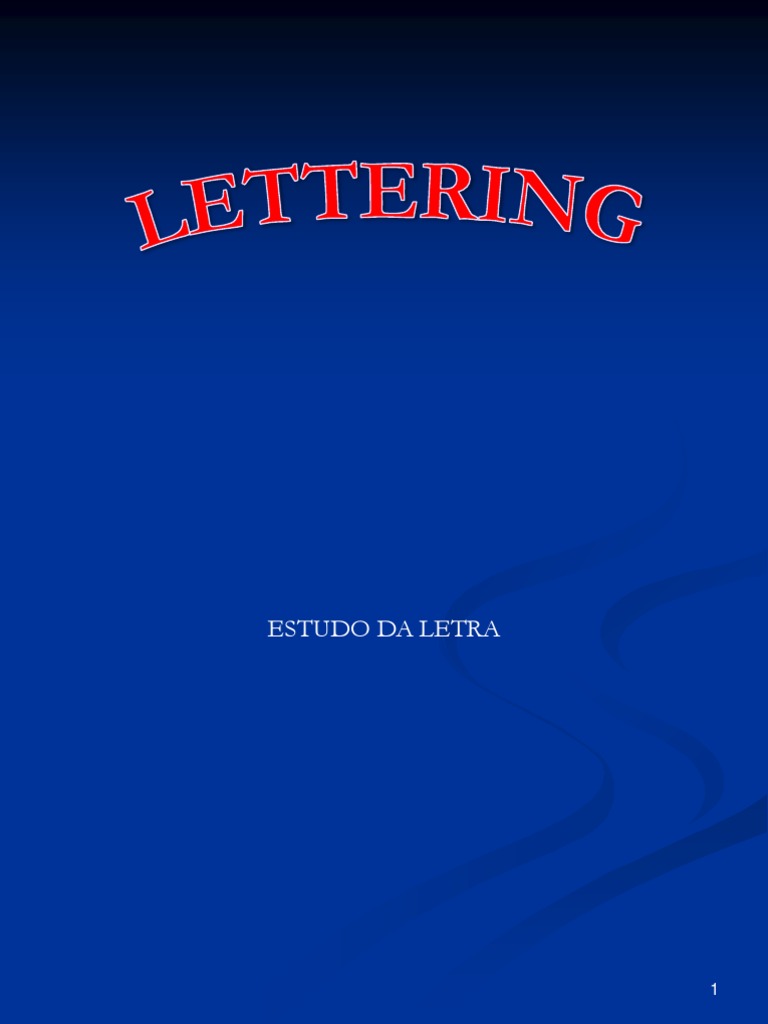 Lettering - Estudo Da Letra | PDF