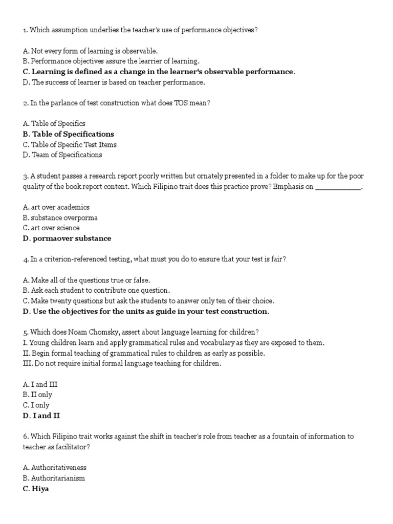 Professional Education Reviewer | PDF | Teachers | Test (Assessment)