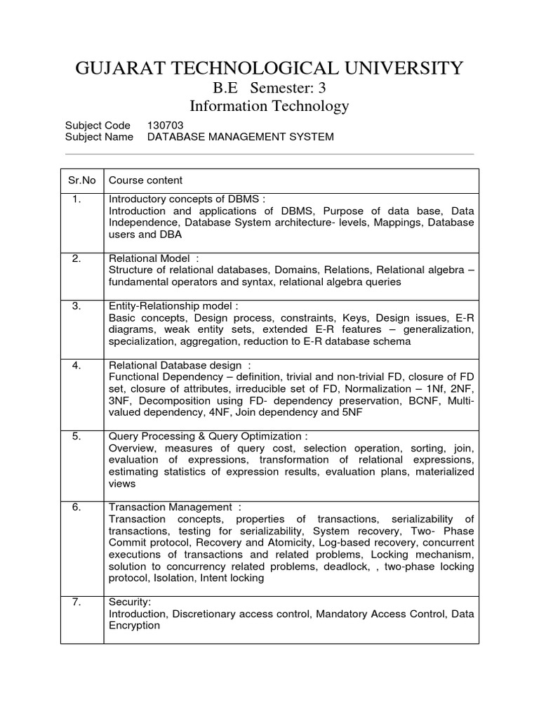 Database Management System | PDF | Sql | Relational Model