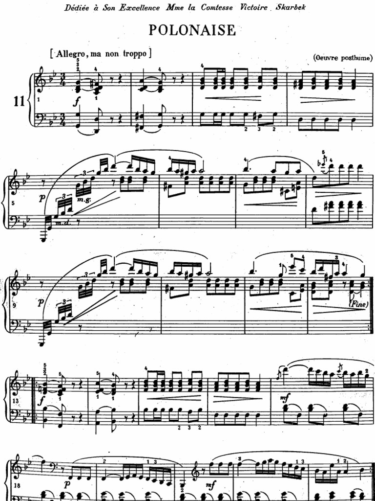 Chopin, Polonaise Op. Post