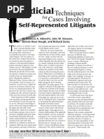 Judges, Fairness, and Litigants in Person | PDF | Lawsuit | Pro Se ...