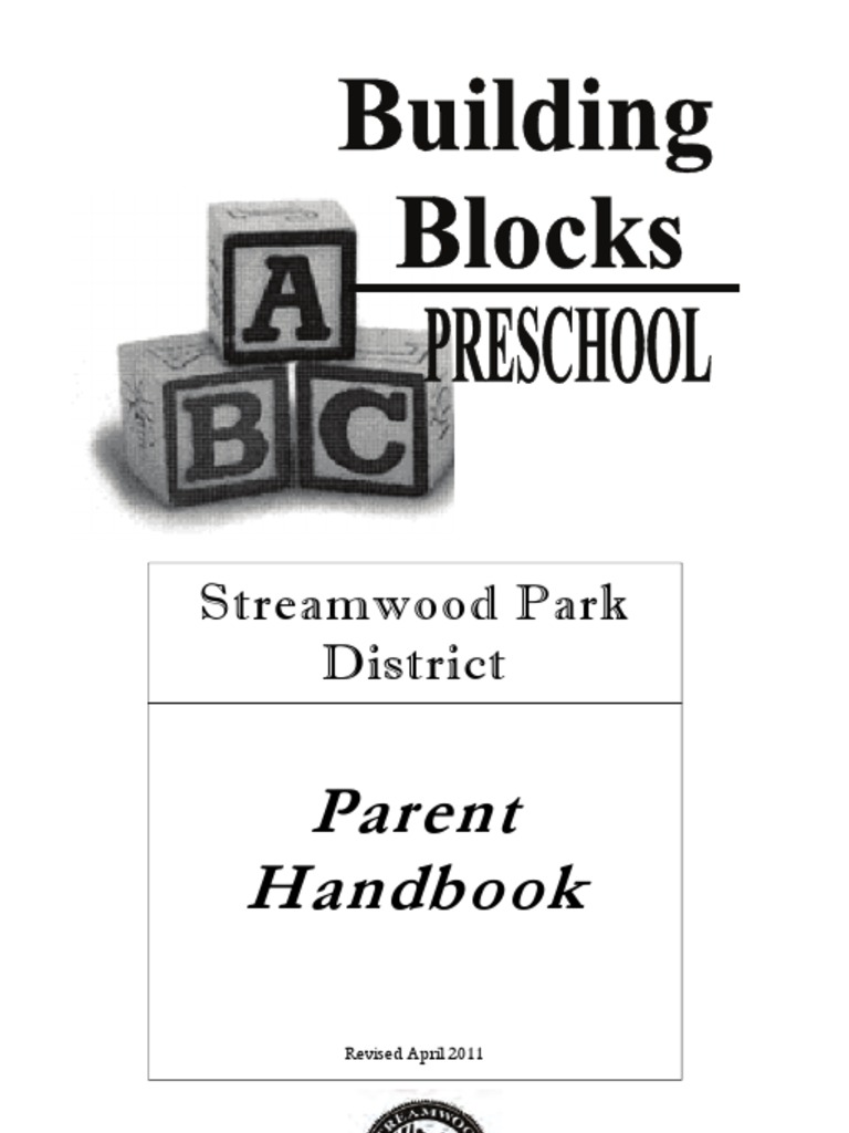 Streamwood Park Preschool Parent Handbook | PDF | Preschool | Pre ...