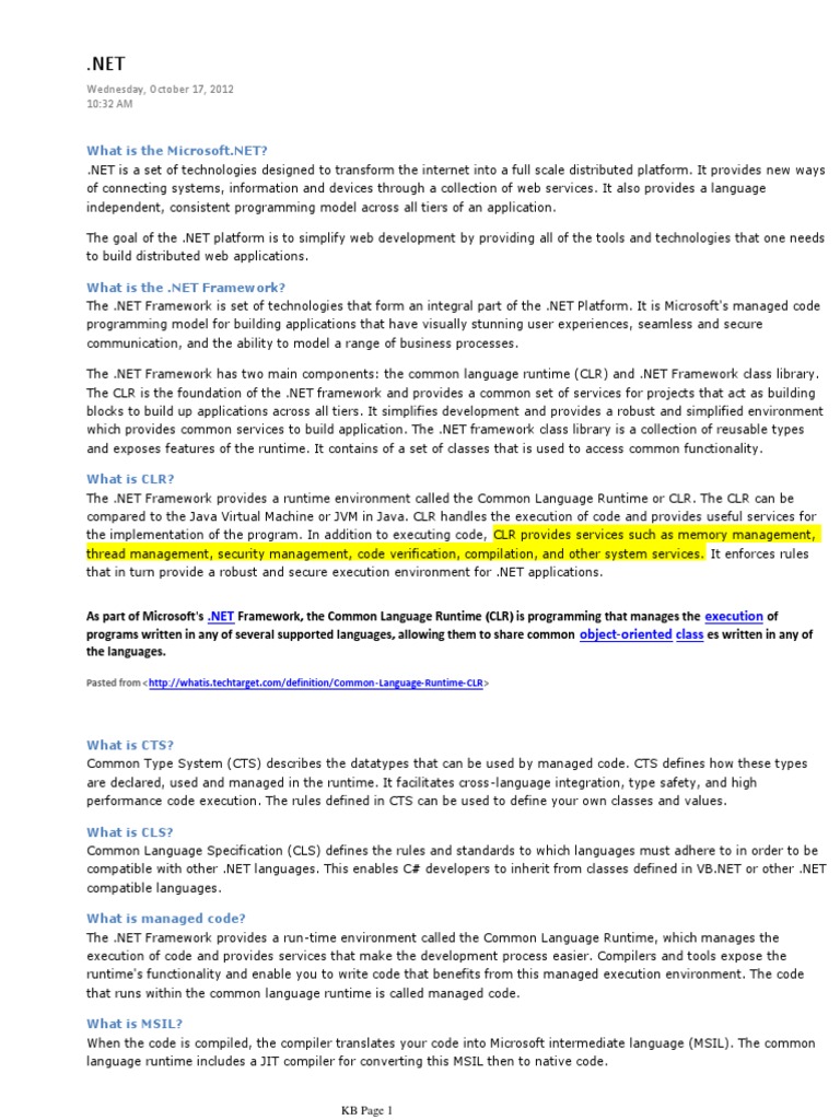 Wednesday, October 17, 2012 10:32 AM: Execution Object-Oriented Class | PDF | Runtime System ...