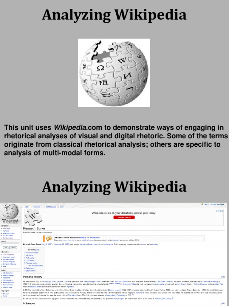 Rhetorical Analysis of Wikipedia | PDF | Hyperlink | Wikipedia