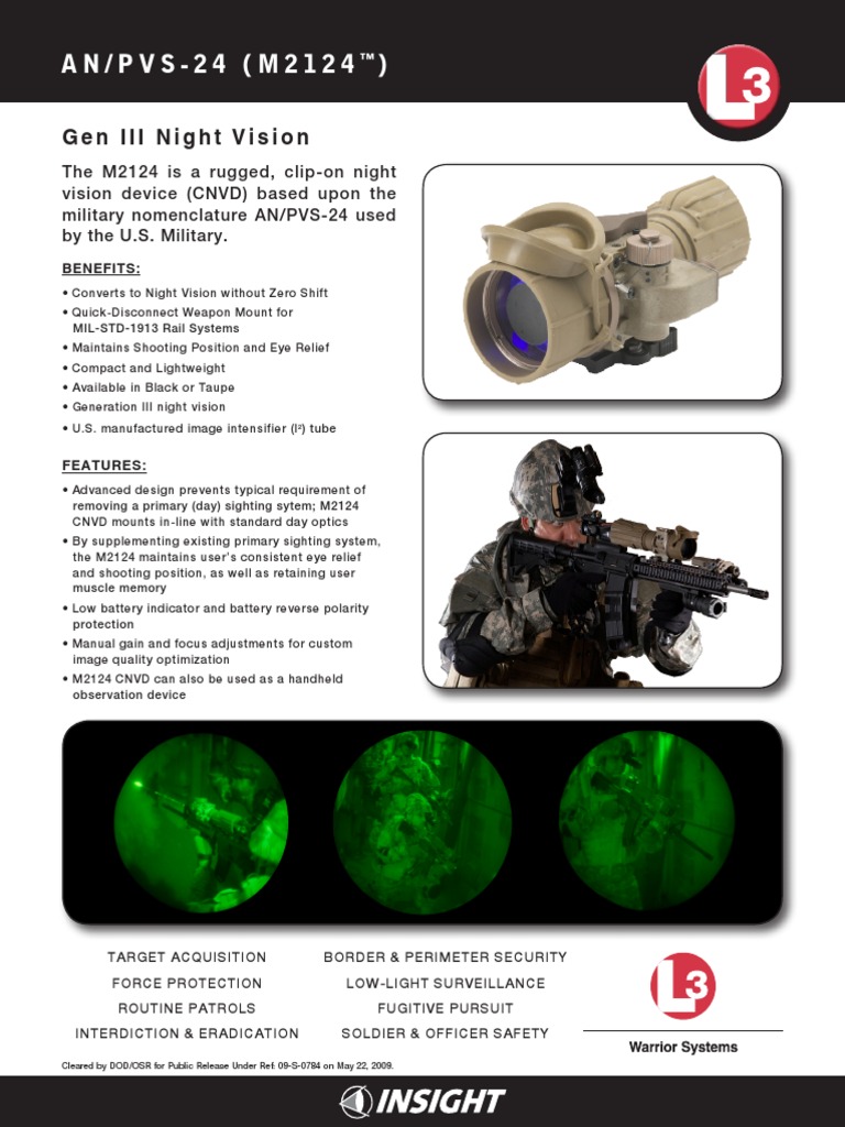 An Pvs-24 m2124 CNVD l3 Eos | PDF | Atomic | Equipment
