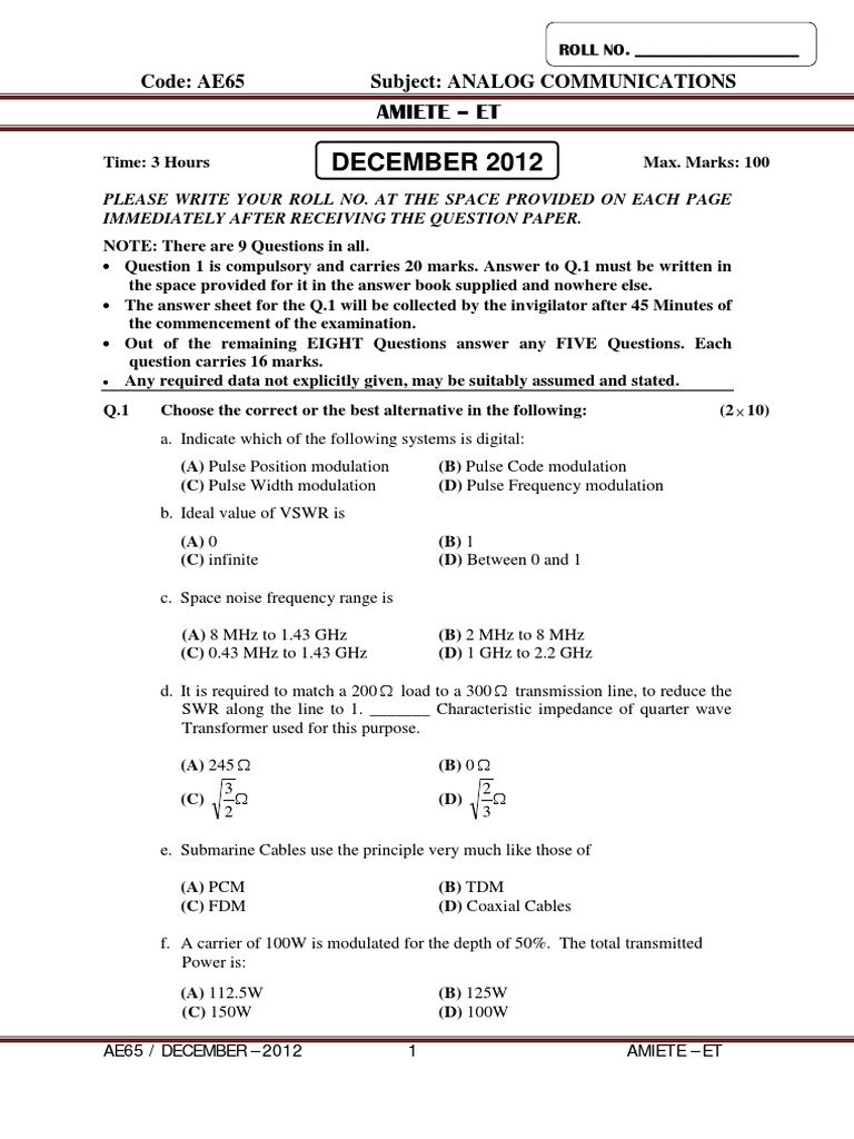 Analog Communication | PDF | Frequency Modulation | Modulation