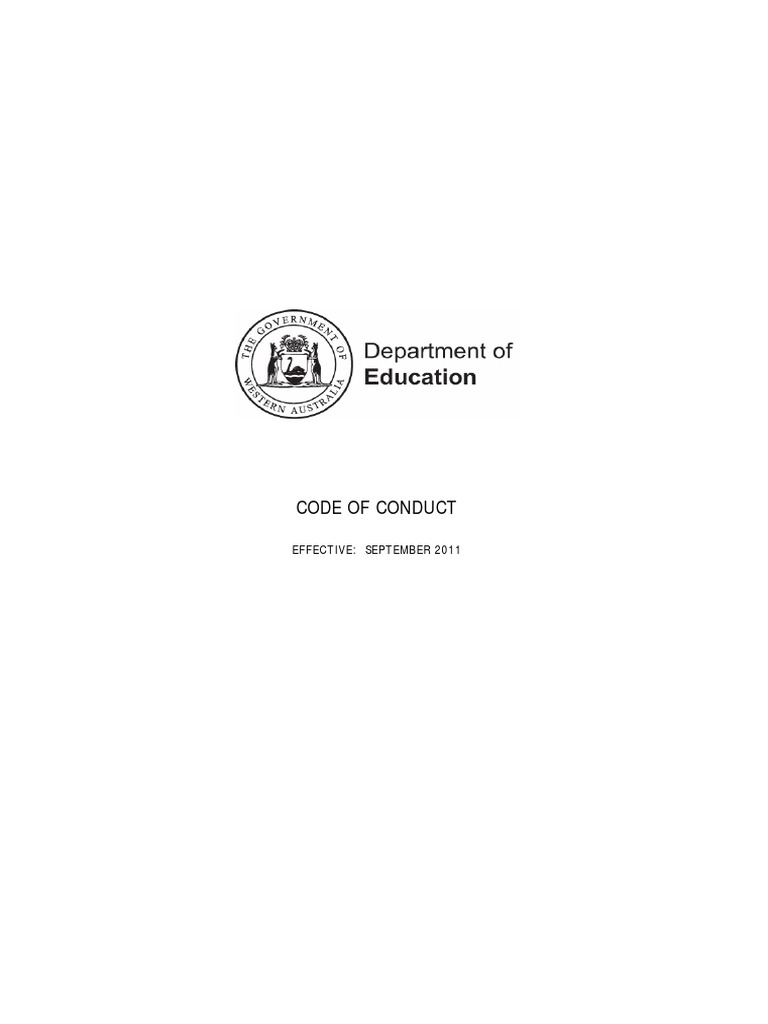 DOE Code of Conduct | PDF | Value (Ethics) | Conflict Of Interest