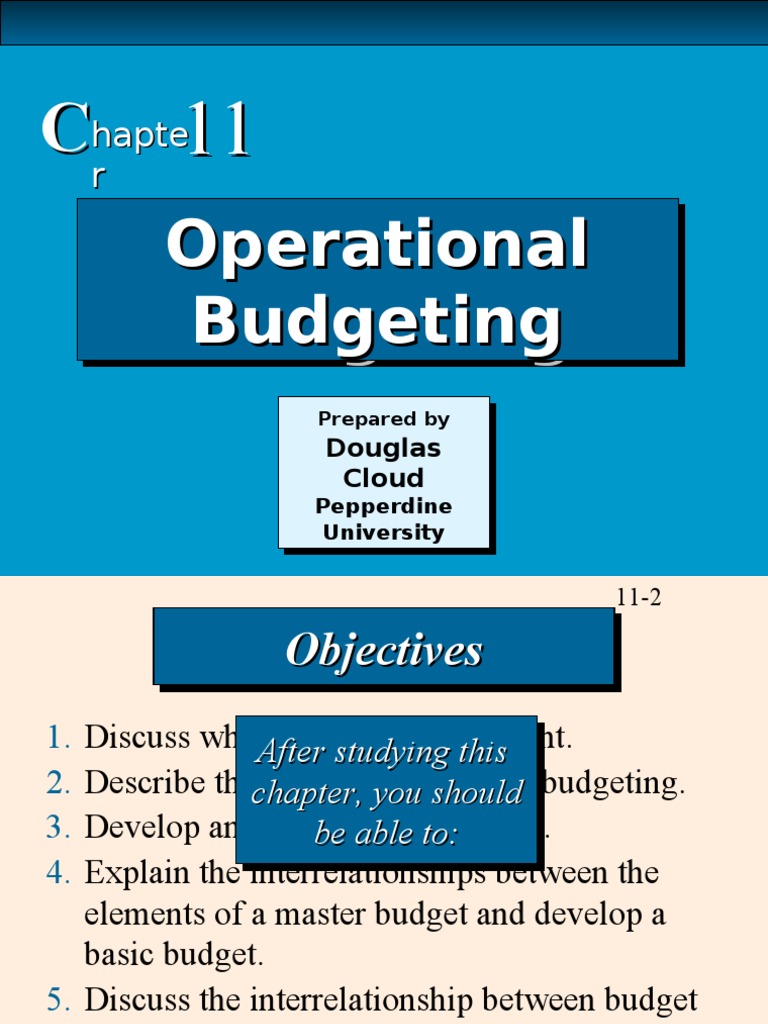 Operational Budgeting Operational Budgeting | PDF | Balance Sheet ...