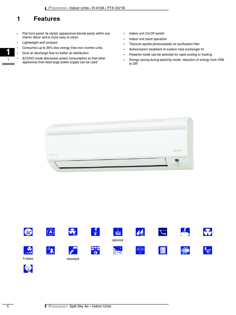 Compact and Energy Efficient Indoor Unit for R-410A Heat Pumps with ...