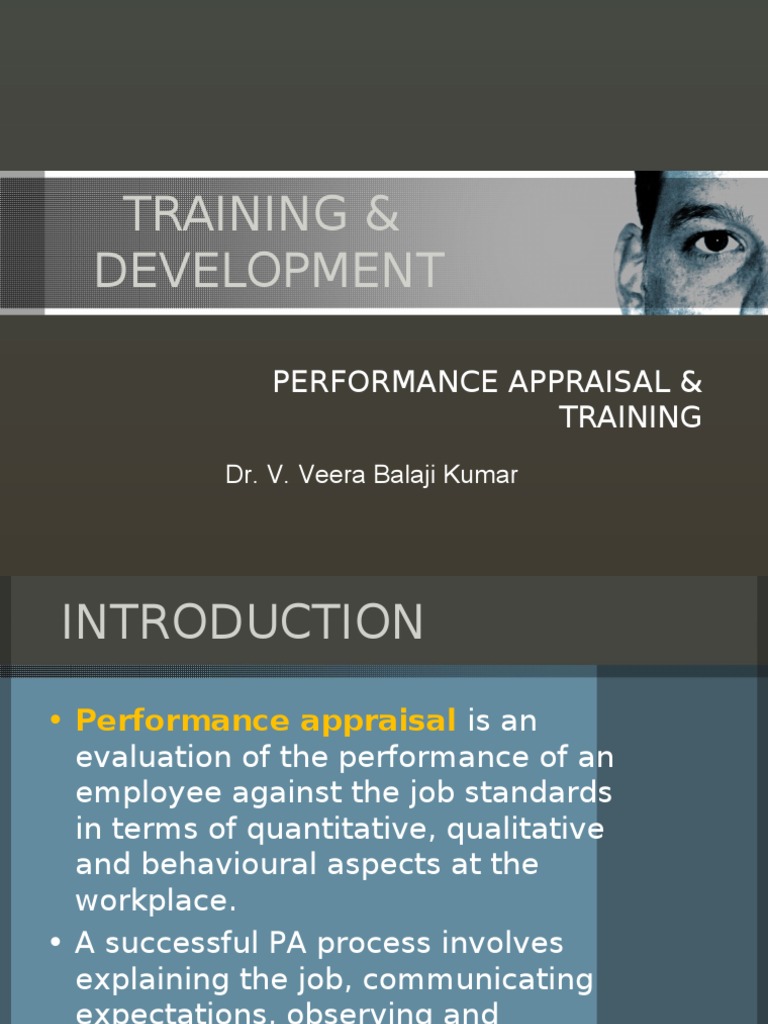 Training & Development - Performance Appraisal | PDF | Performance ...