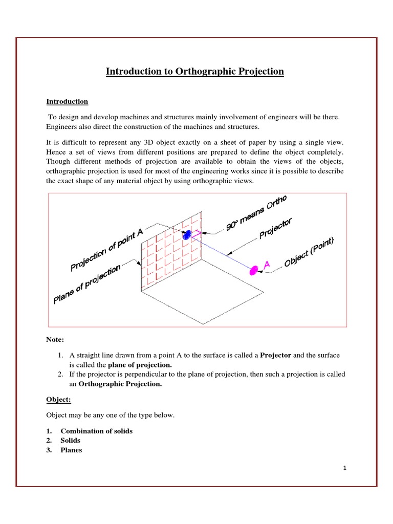 Introduction To Orthogonal Projection | PDF | Euclidean Geometry ...
