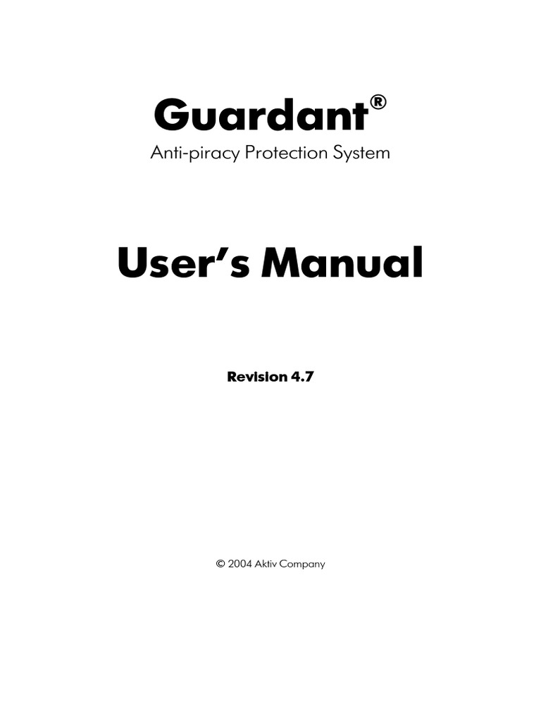Guardant User Manual | PDF | Installation (Computer Programs ...